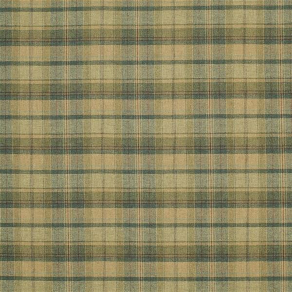 Eliott Plaid Lichenstone Fabric Signature Wool Tartan Fabric