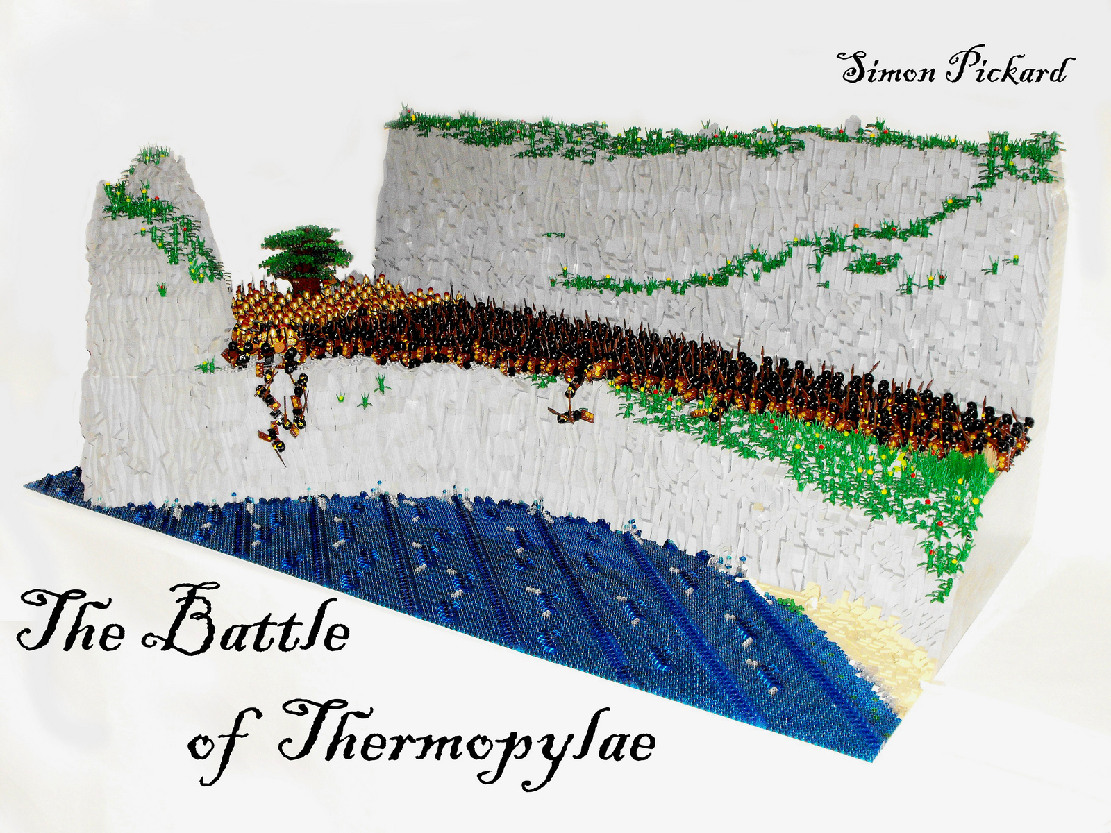 Two years to build 5 foot recreation of the 300 Battle of Thermopylae