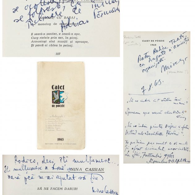 ”Caiet de poezie”, București, 1963, cu dedicațiile scriitorilor Mircea ...