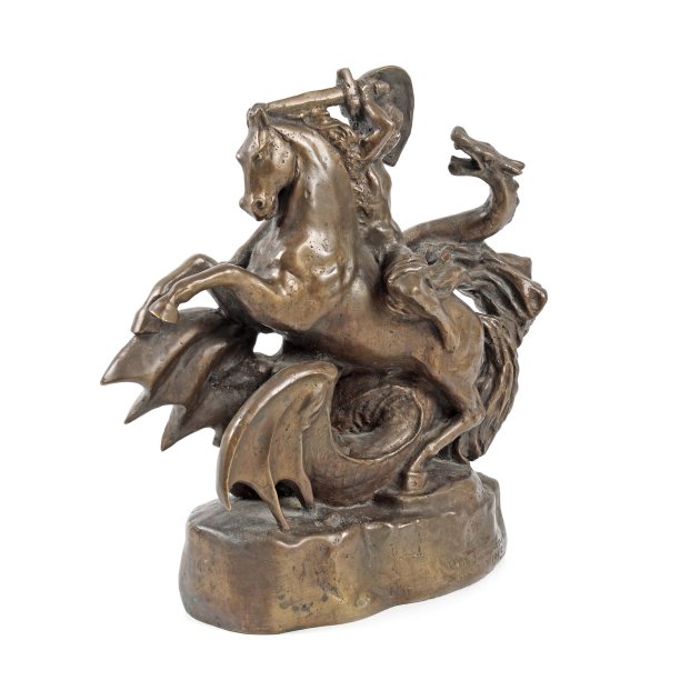 Sfântul Gheorghe omorând balaurul - Licitația de Artă Contemporană ...