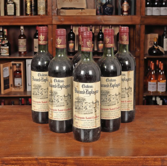 Lot de vinuri Château Durand-Laplagne, Puisseguin Saint-Émilion, 1982 ...