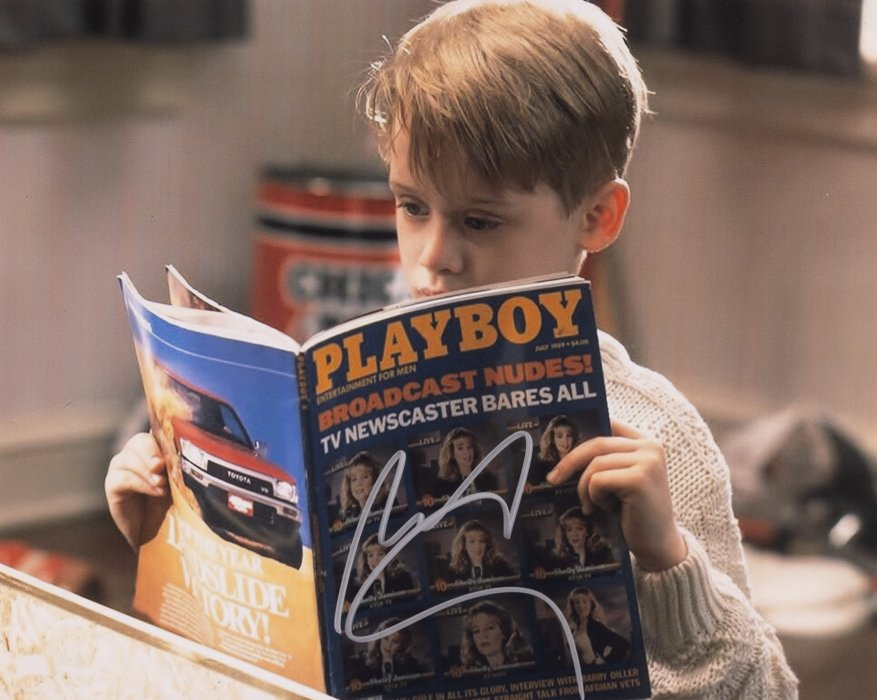 Image of Fotografie ilustrându-l pe Macaulay Culkin, în rolul lui Kevin din filmul Home Alone ...