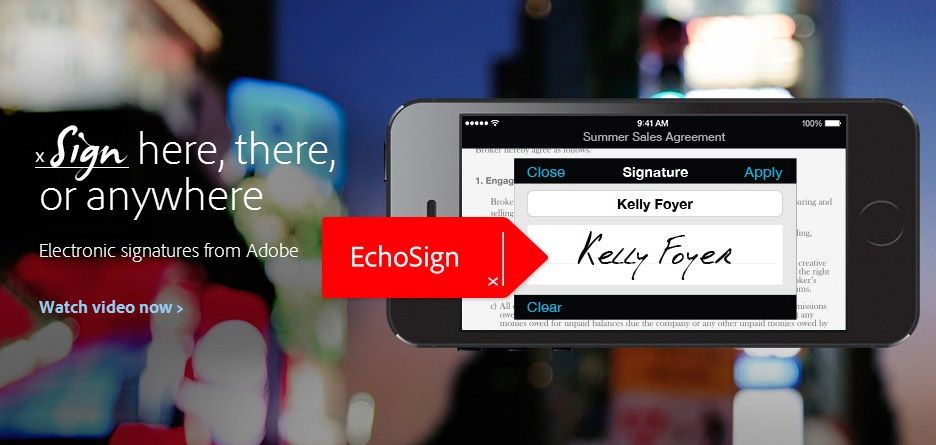 Echosign: Electronically signed, sealed and delivered