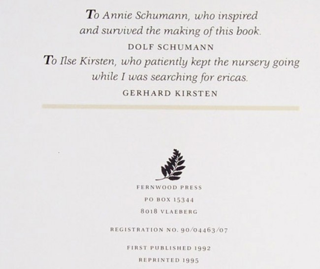 Ericas Of South Africa Auction 30 