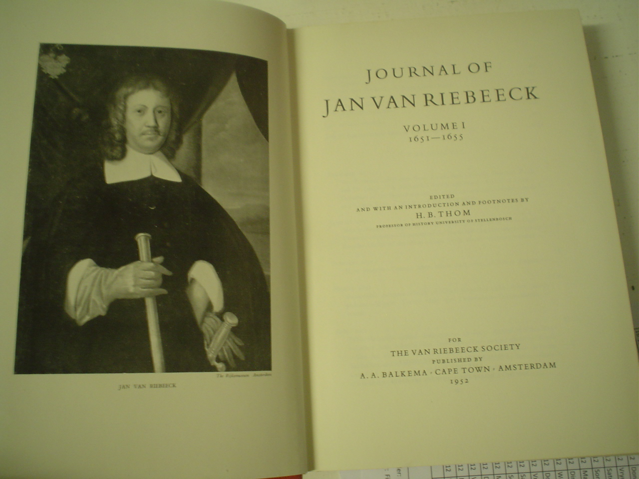 Journal Of Jan Van Riebeeck - Auction #23 | AntiquarianAuctions.com