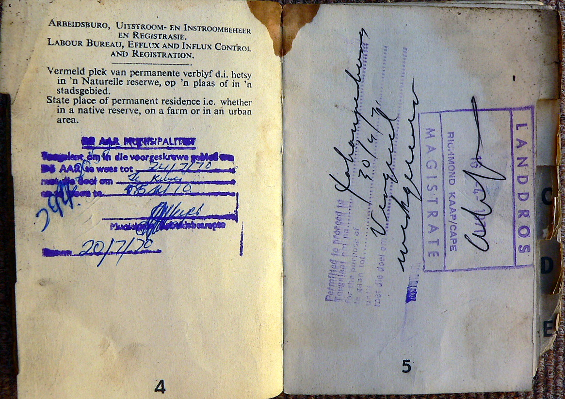 The Hated 'dompas' (deelfontein) - Auction #24 | AntiquarianAuctions.com