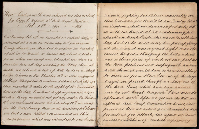 How Ladysmith Was Relieved (manuscript Account) - Auction #28 ...