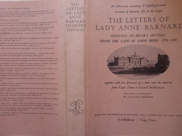 The Letters Of Lady Anne Barnard Written To Henry Dundas . . . (with ...