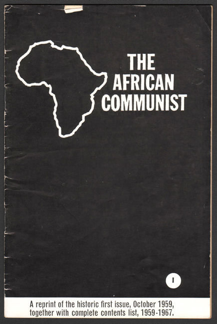 The African Communist (journal Of The Sa Communist Party) - Auction #38 ...