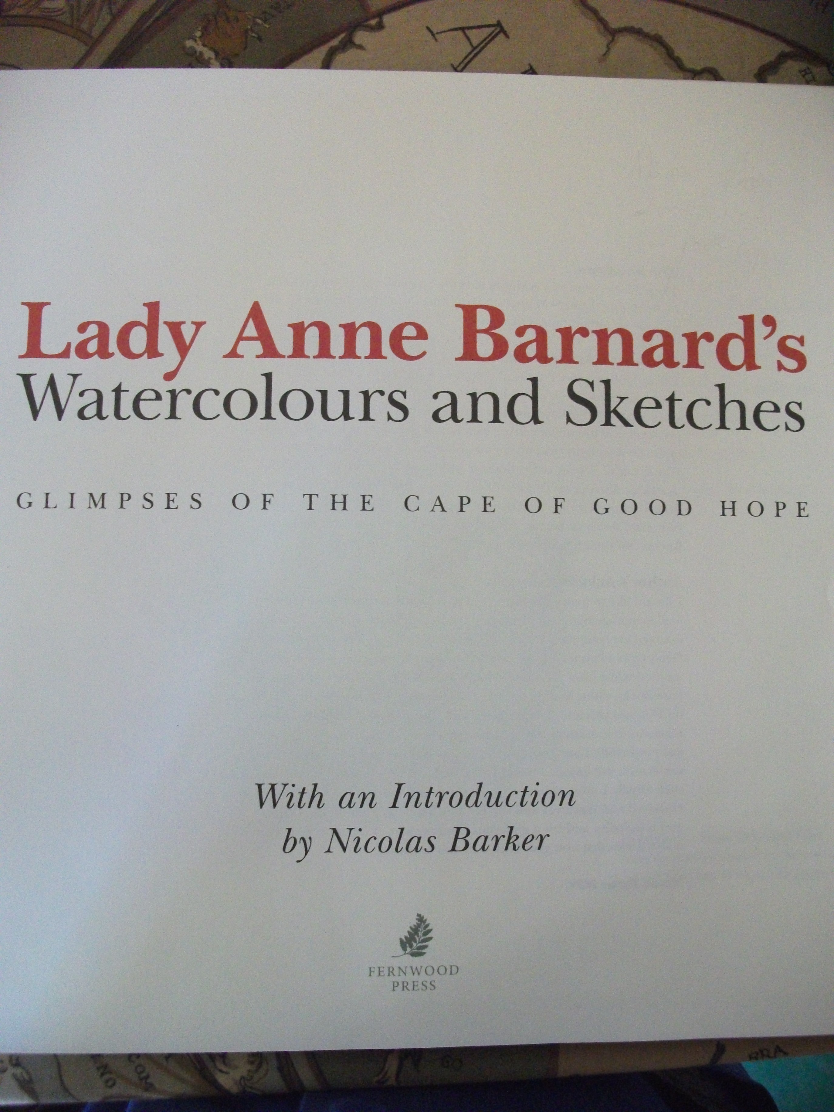 Lady Anne Barnard's Watercolours And Sketches - Auction #59 ...