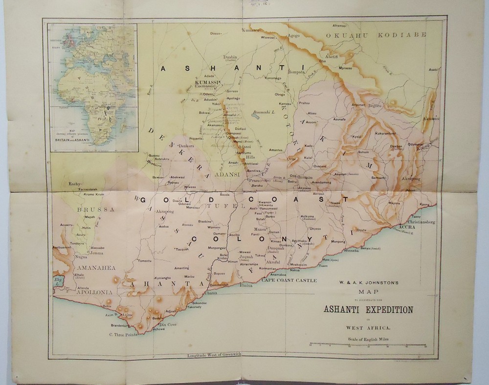 Map Of The Ashanti Expedition In West Africa - Auction #66 ...