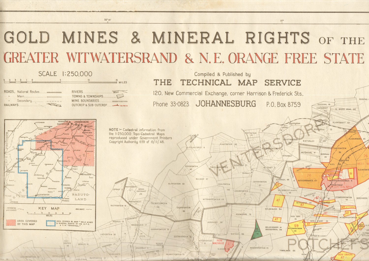 Gold Mines & Mineral Rights Of The Greater Witwatersrand & North East ...