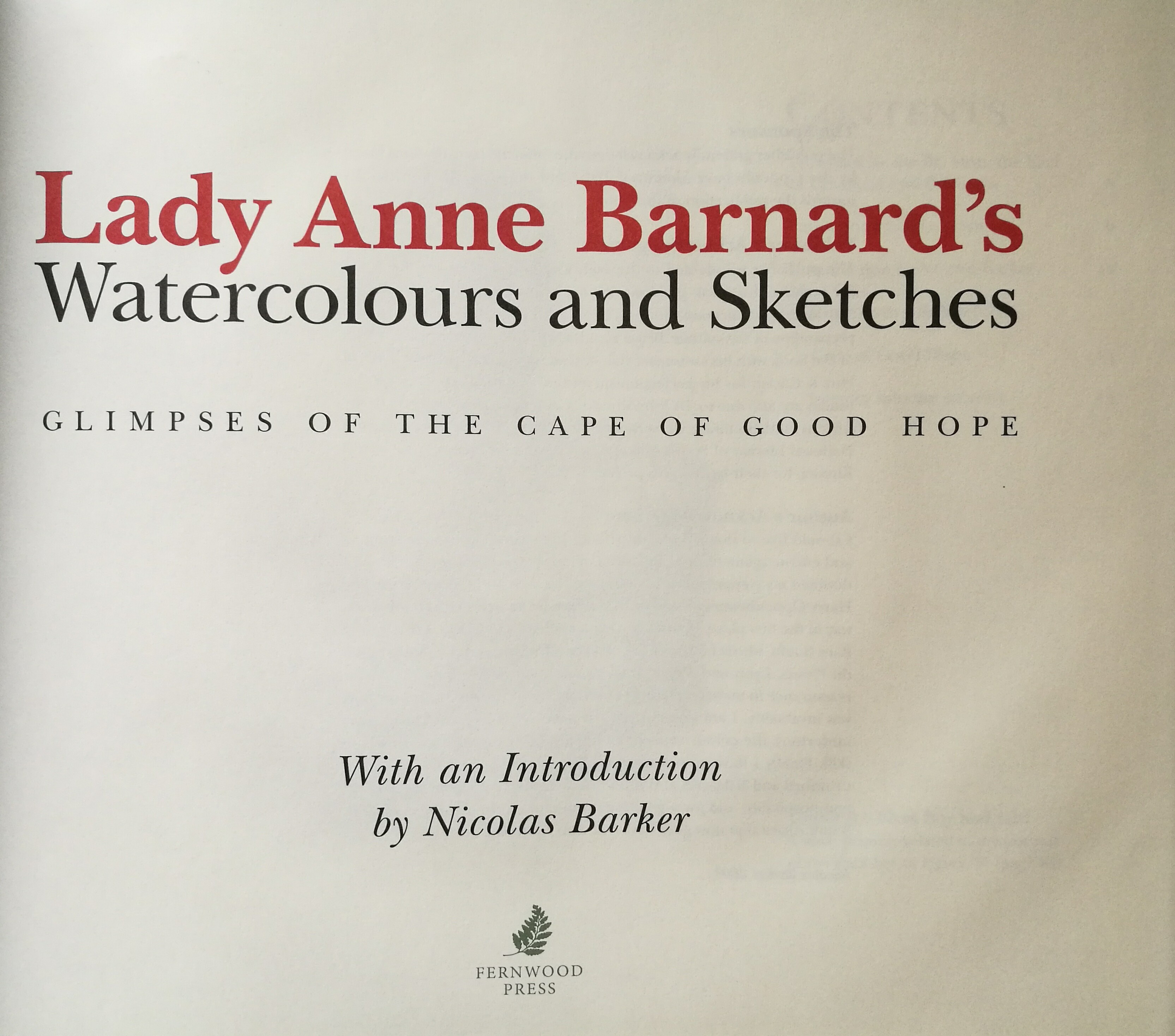 Small Lady Anne Barnard Collection - Auction #79 | AntiquarianAuctions.com