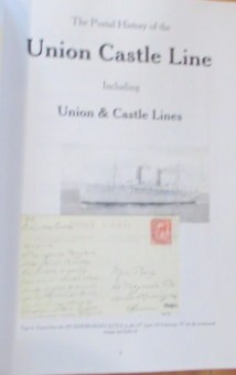 The Postal History Of The Union Castle Line. Including Union & Castle ...