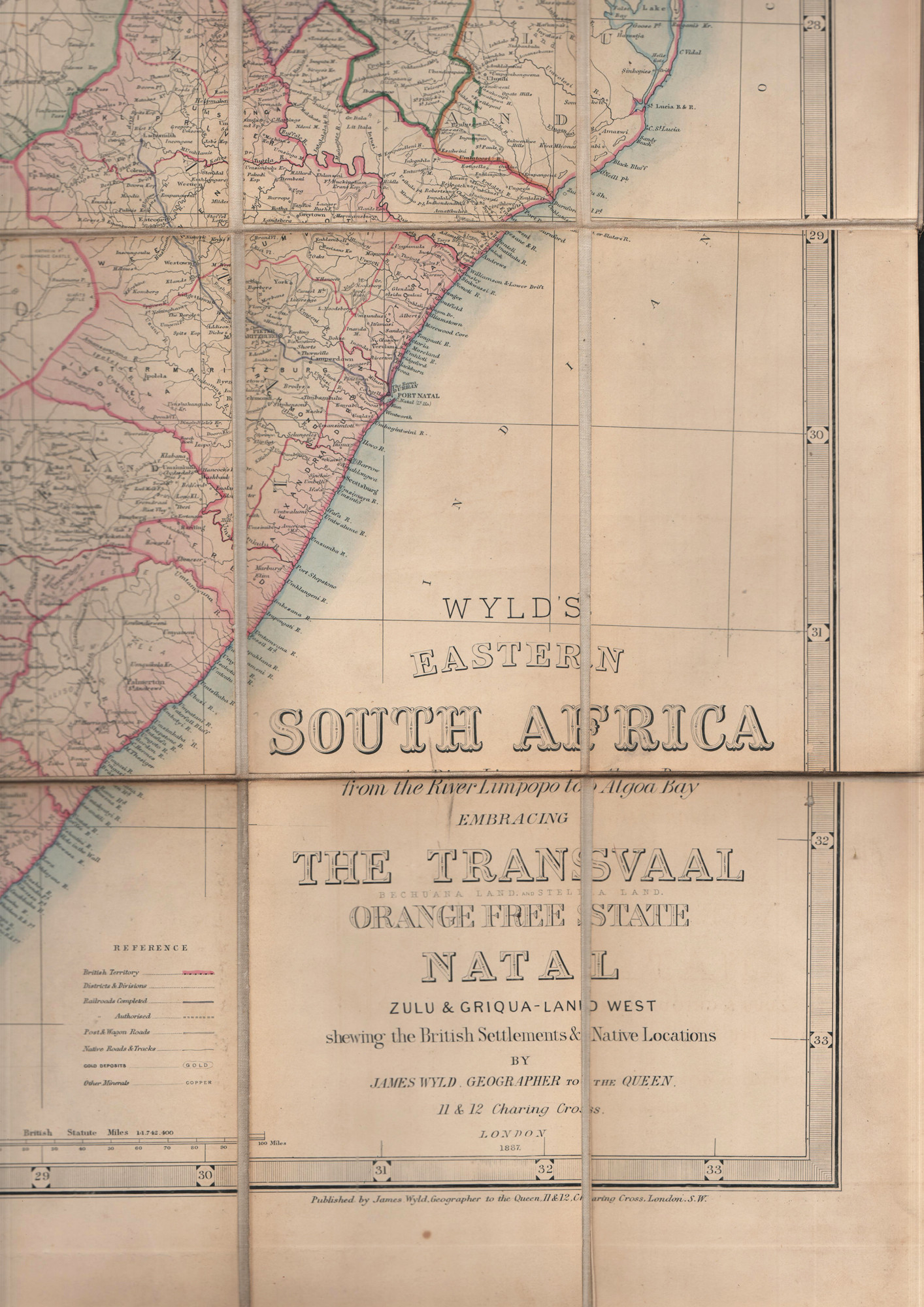 Wyld's Map Of The Transvaal And Eastern South Africa - Auction #84 ...