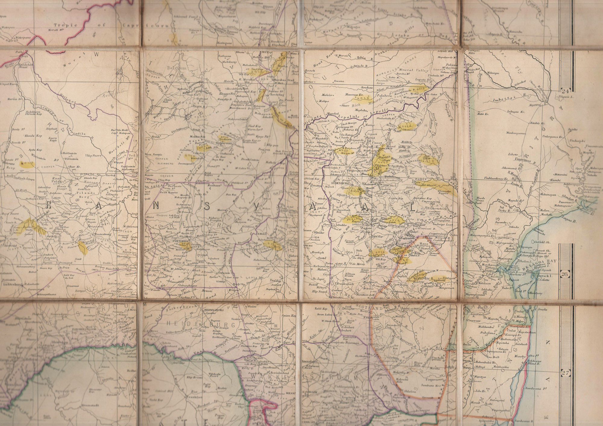 Wyld's Map Of The Transvaal And Eastern South Africa - Auction #84 ...