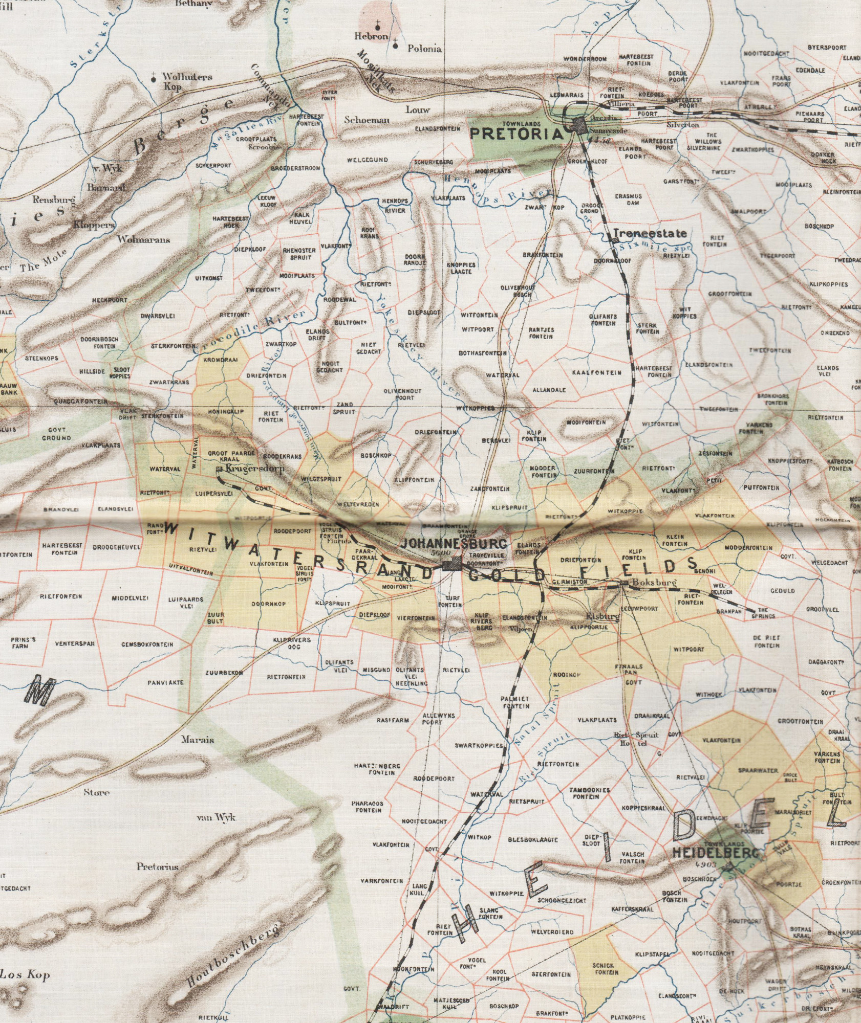 Troye's Map Of Transvaal Or S.a. Republic - Auction #84 ...