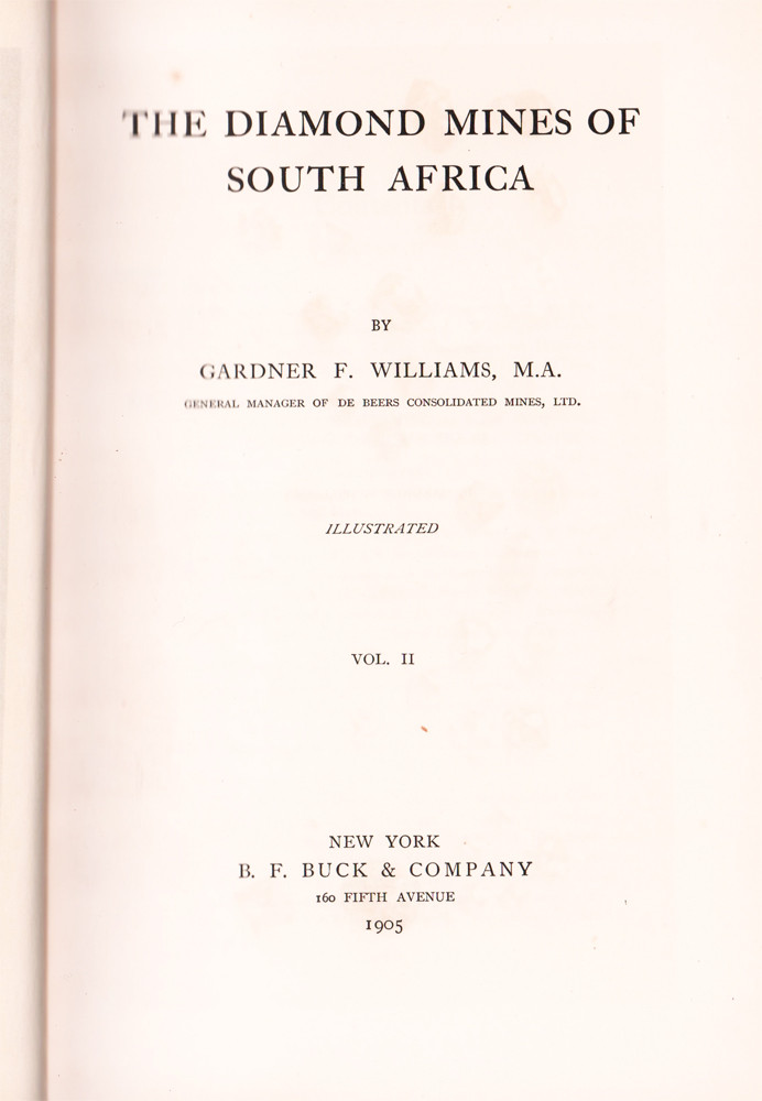 The Diamond Mines Of South Africa (presentation Copy Of The Author’s ...
