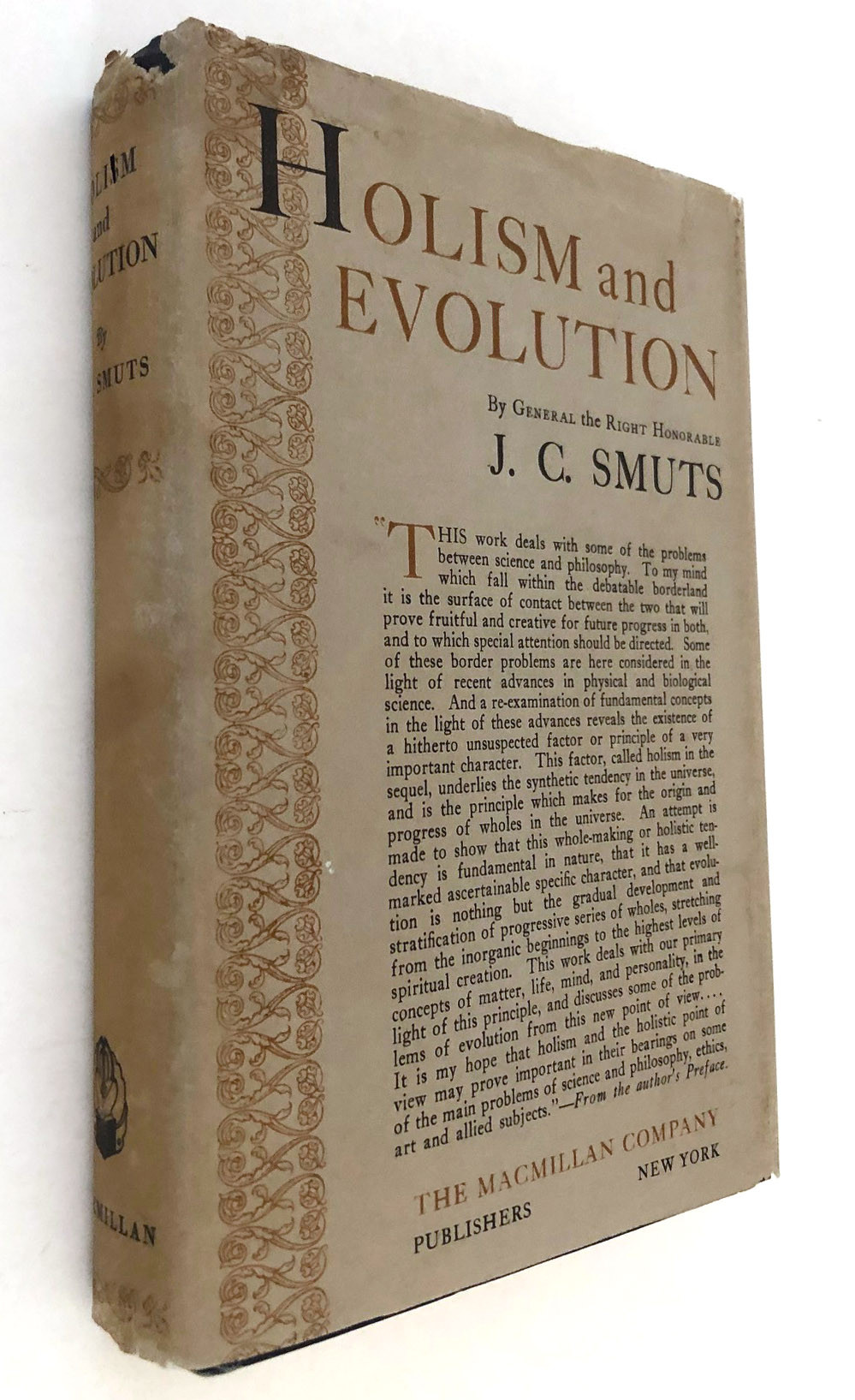 Holism And Evolution - First Us Edition In Dustwrapper With Autograph Letter - Auction #88 ...