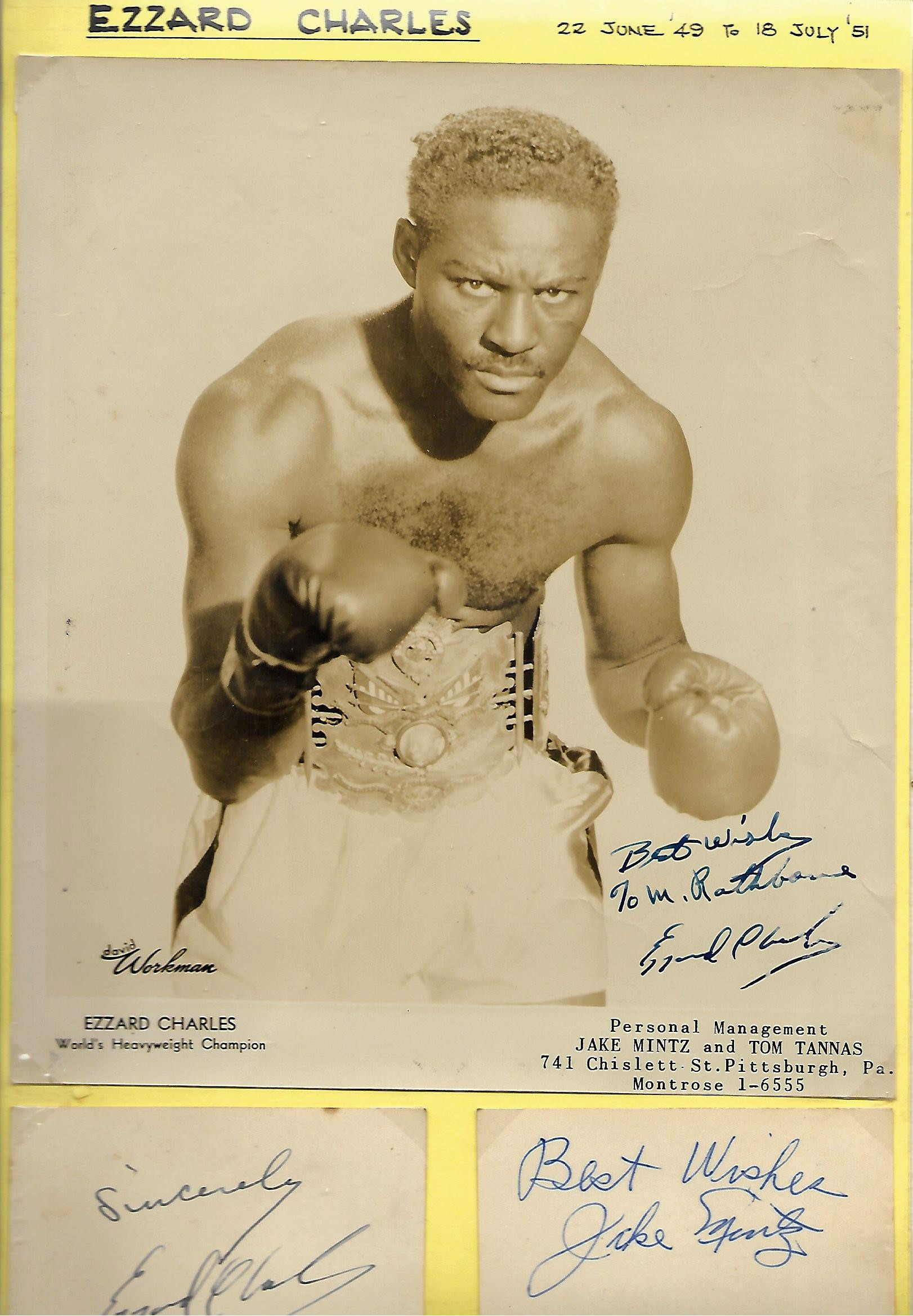 Album Of Heavyweight Boxing Champions - Many Original Autograph ...