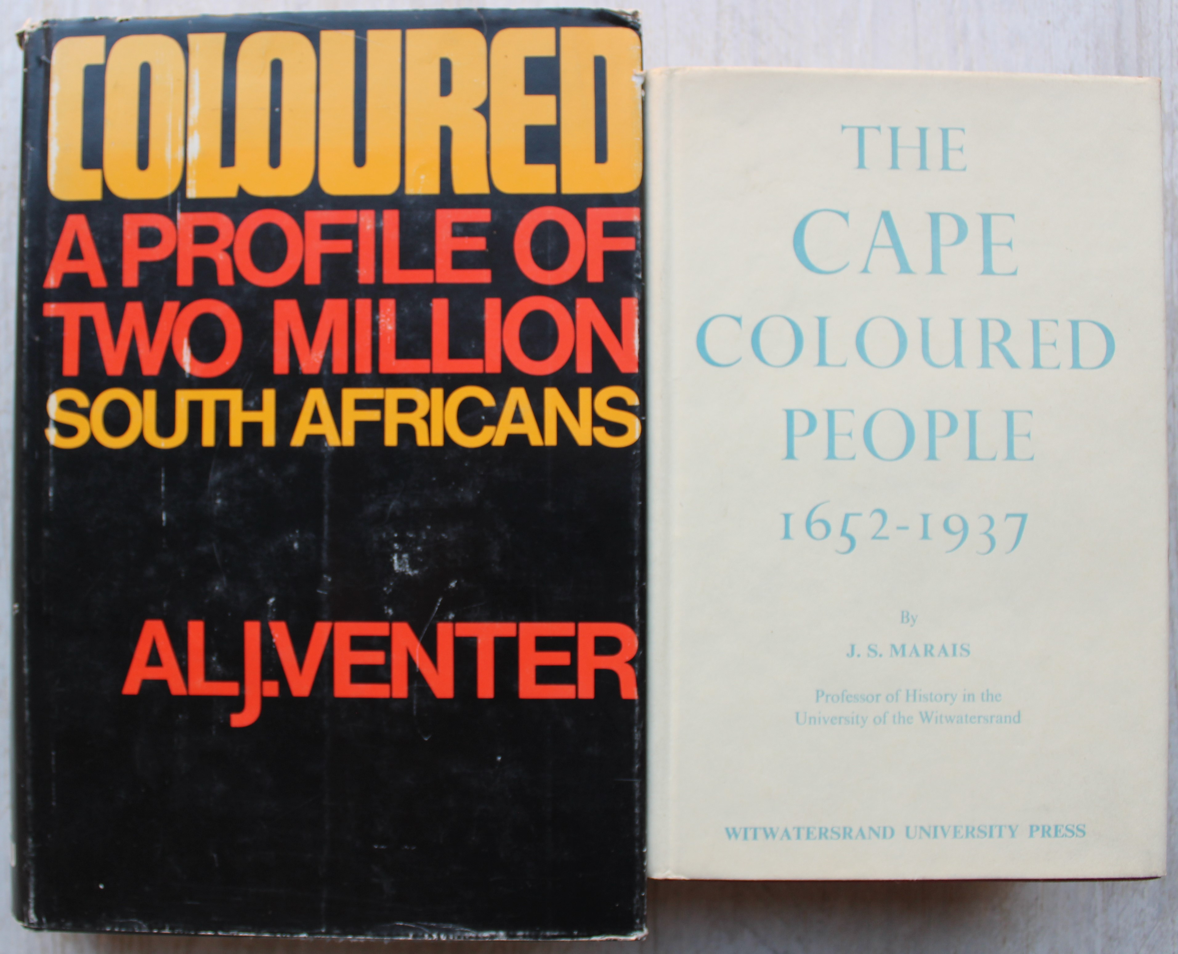 The Cape Coloured People 1652 - 1937 & Coloured - A Profile Of Two ...