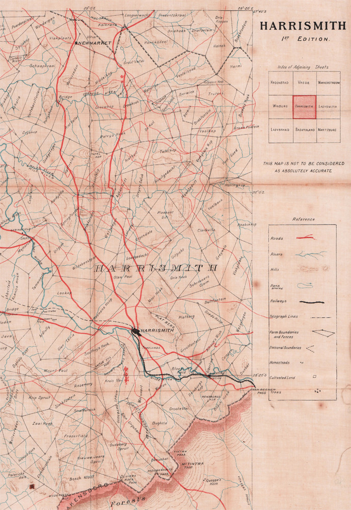 Imperial Map Of South Africa - Harrismith - Auction #96 ...