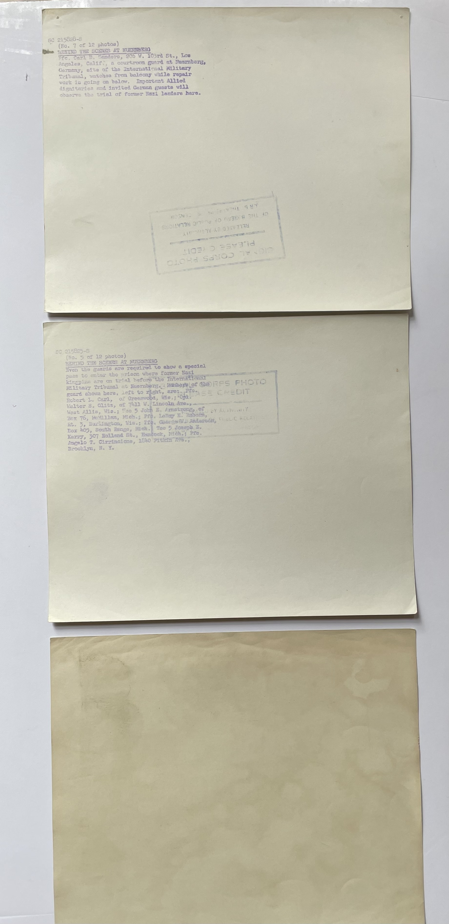 1946 Photos The Nuremberg Trial, Hermann Goering, Rudolf Hess, Joachim ...