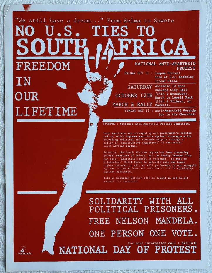 6 Anti-apartheid Posters, Most From The '80s When, Perhaps, The ...