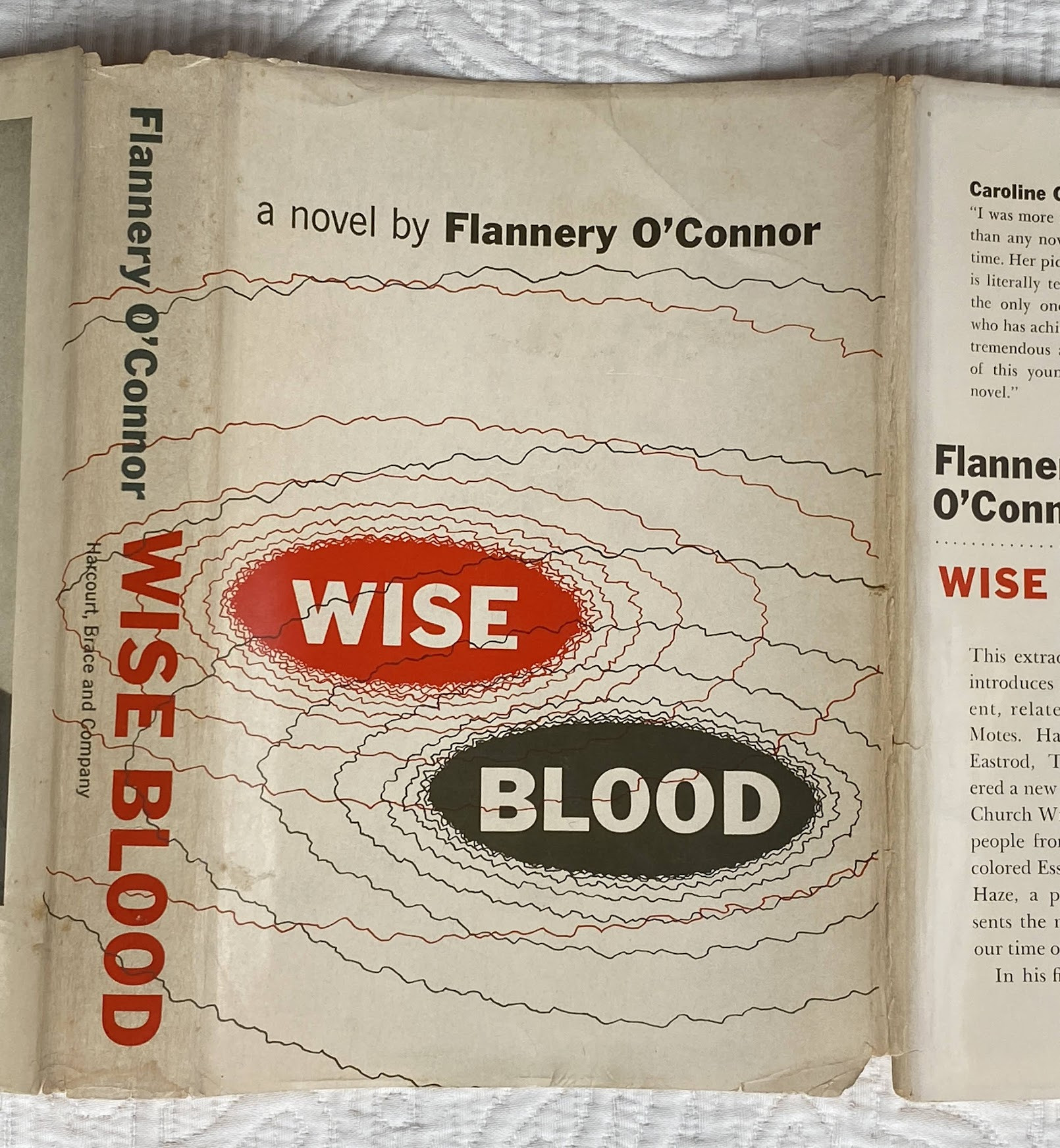 Flannery O'connor. Wise Blood. New York: Harcourt, Brace & Company ...