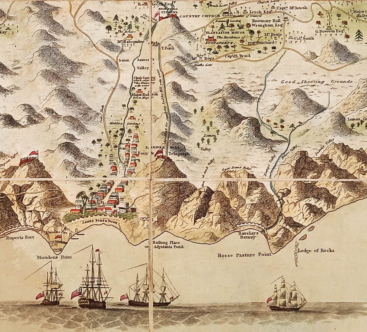 The Geographical Plan Of The Islands And Forts Of St. Helena - Auction ...
