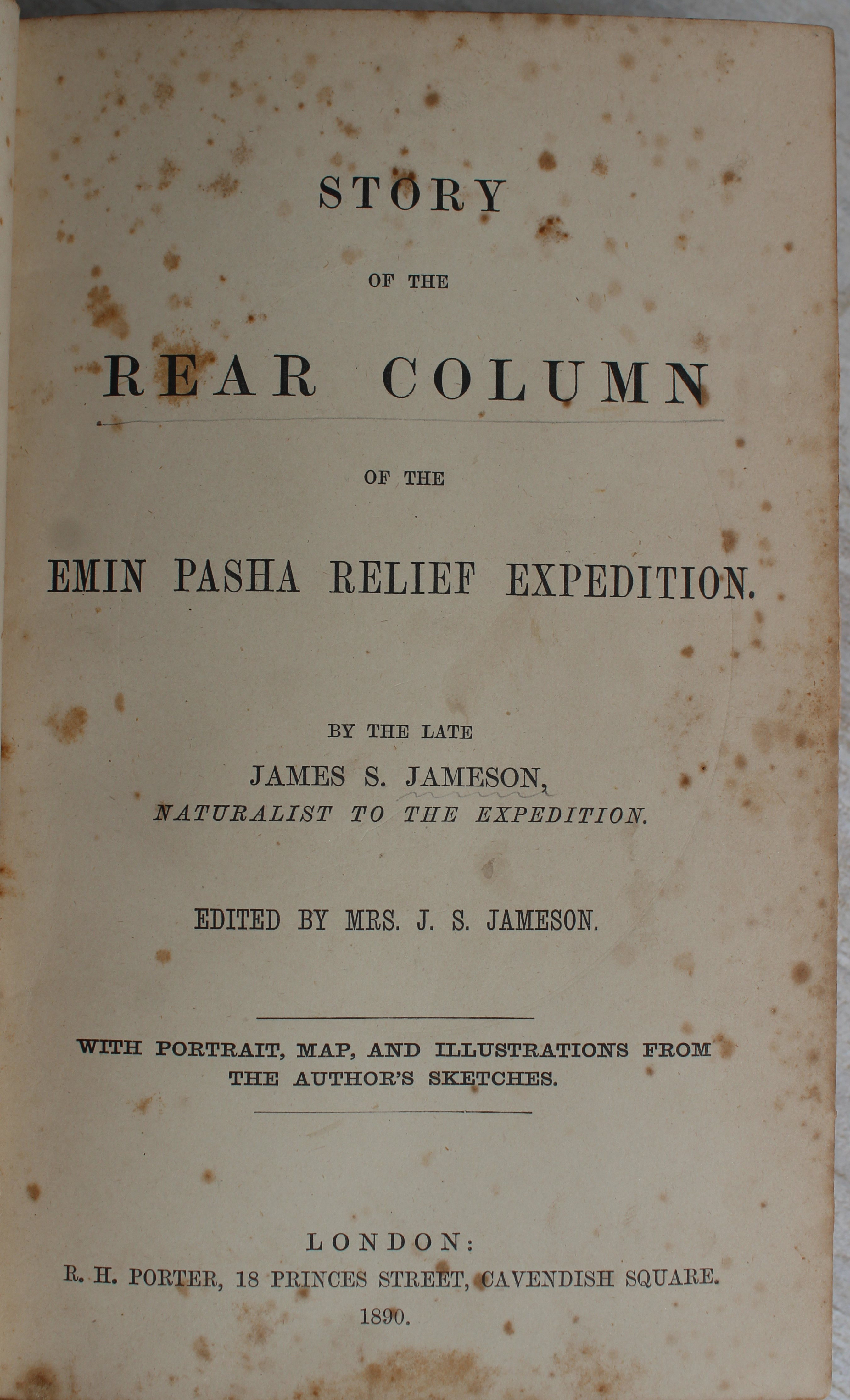 Story Of The Rear Column Of The Emin Pasha Relief Expedition - Auction ...