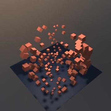 Flying Cubes - PLAYCANVAS