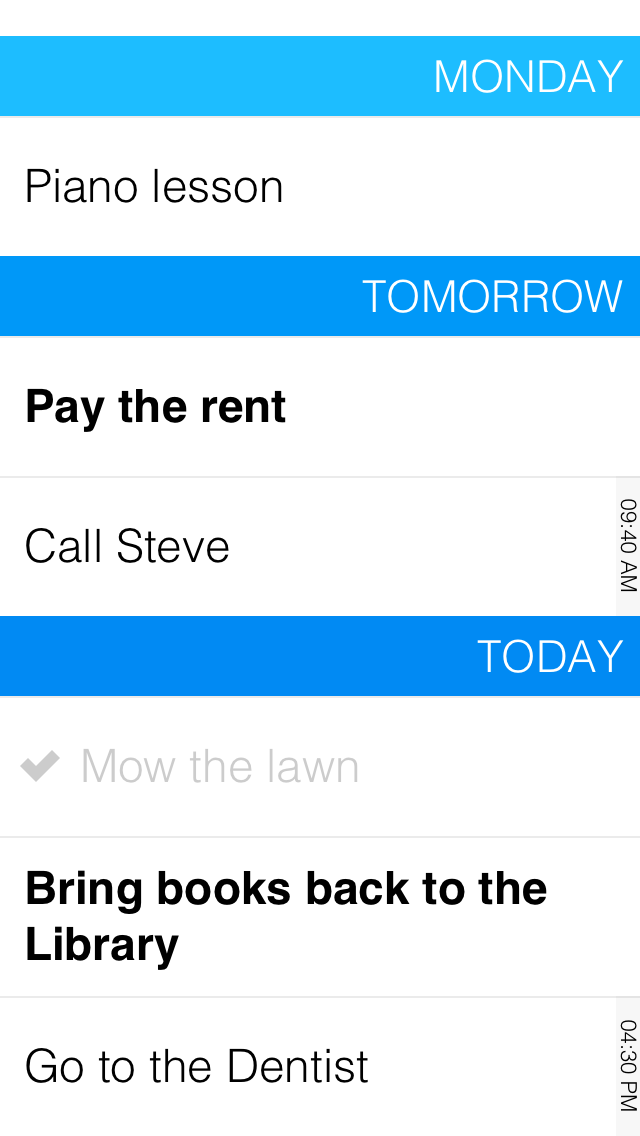 Task Is A Calendar App While Clear Is A To do List App