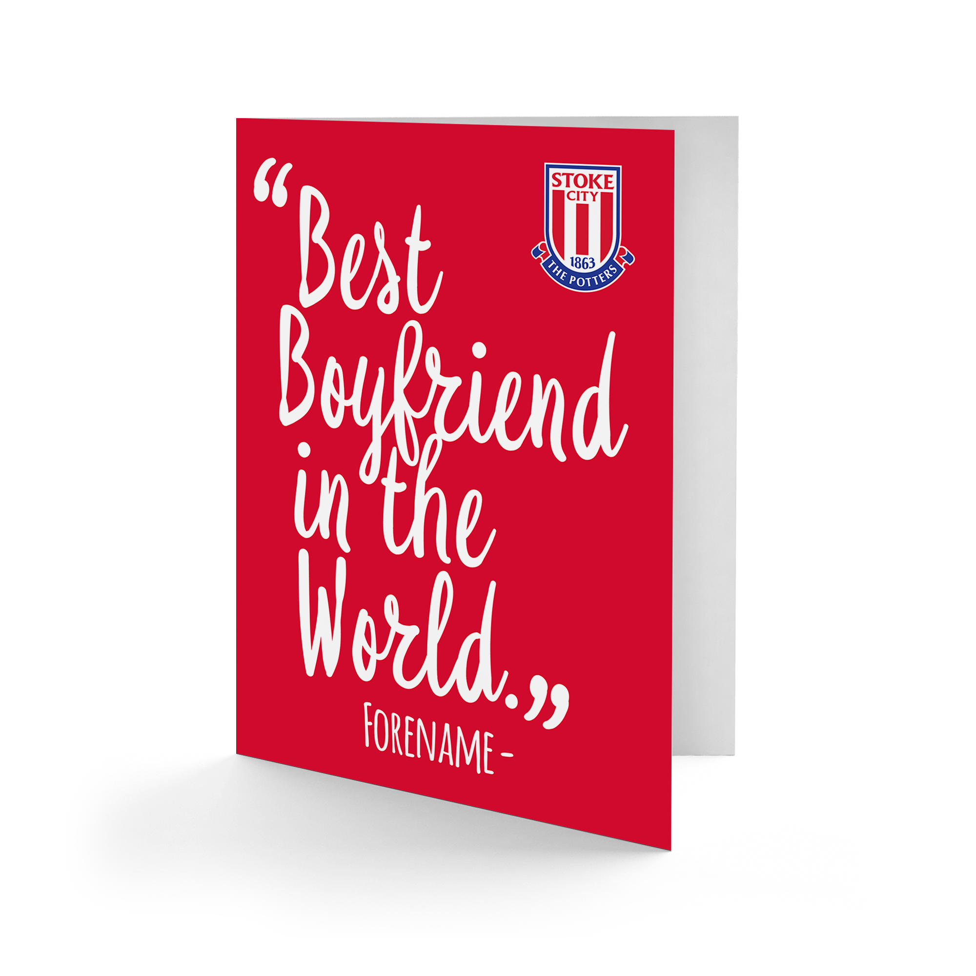 Personalised Stoke City FC Cards