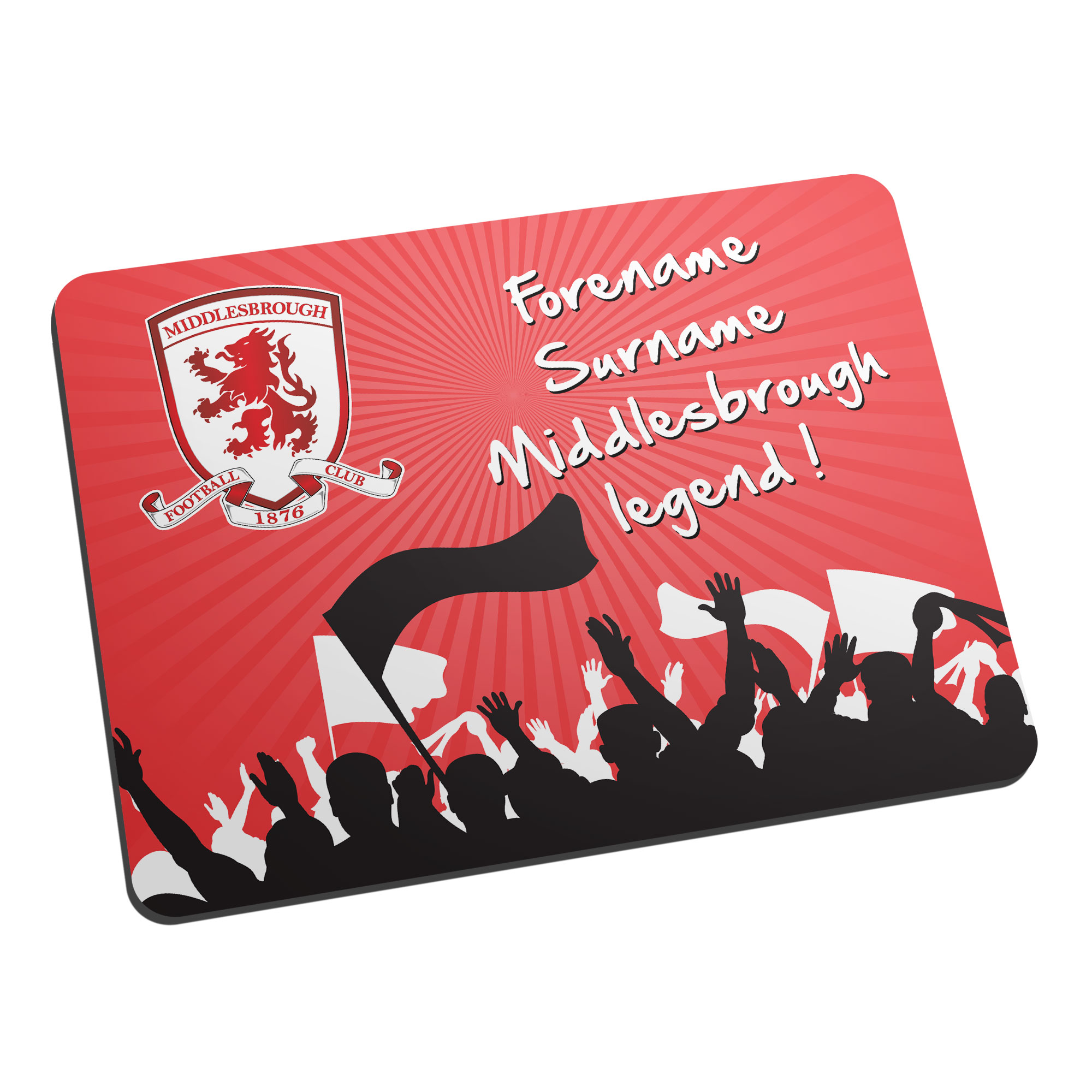Personalised Middlesbrough FC Mouse Mats