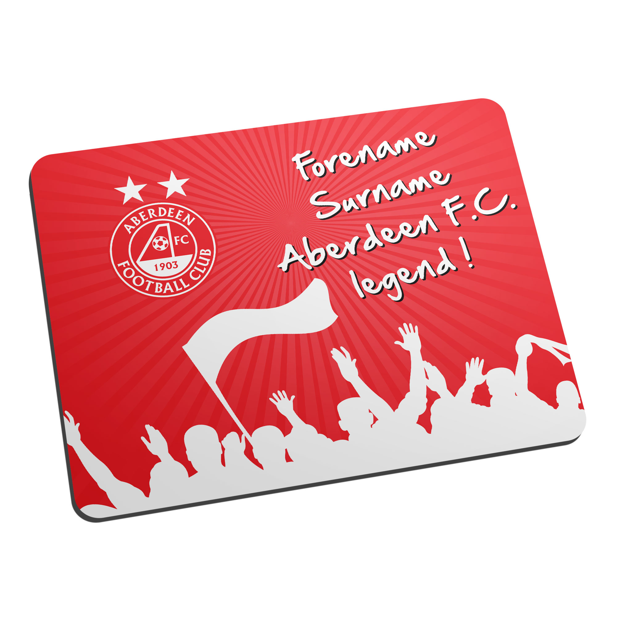 Personalised Aberdeen FC Mouse Mats