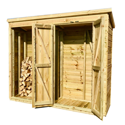 Log Storage Shed With Doors at Marilyn Stumpf blog