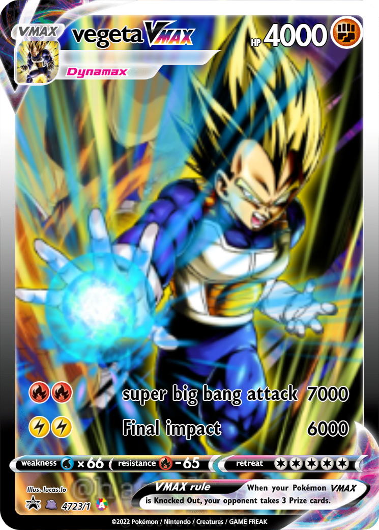 vegeta - 0987654321 | Pokécardmaker.net