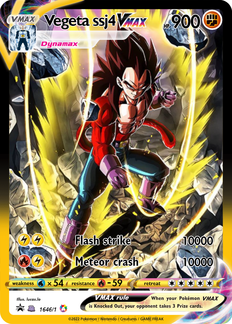 Vegeta ssj4 - 0987654321 | Pokécardmaker.net