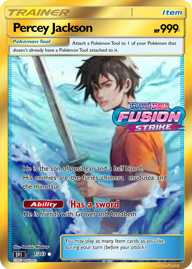 Percey Jackson - 1111111 | Pokécardmaker.net
