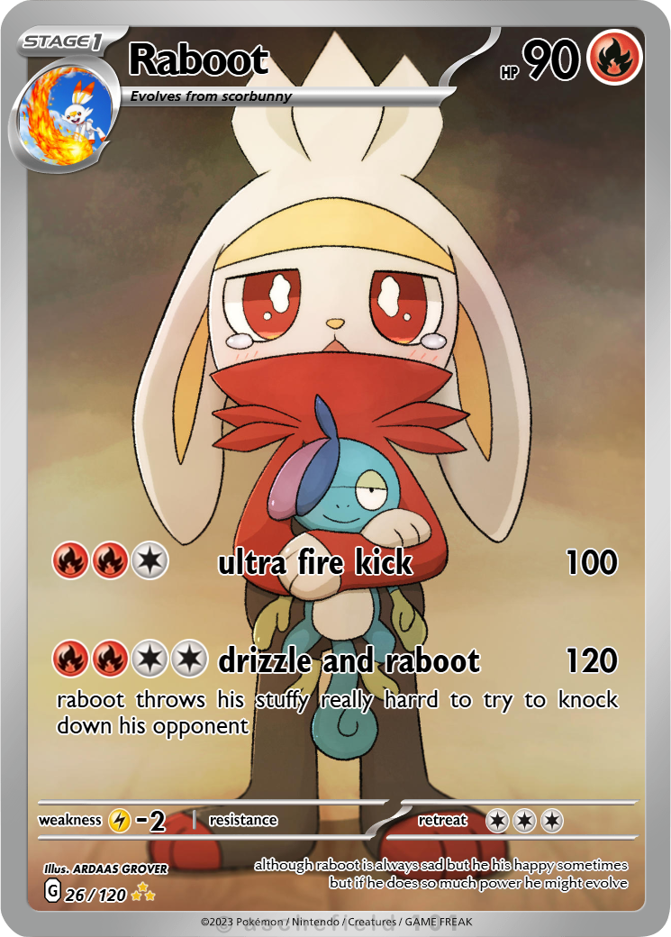Raboot - 2324ardaasgroverpoke | Pokécardmaker.net