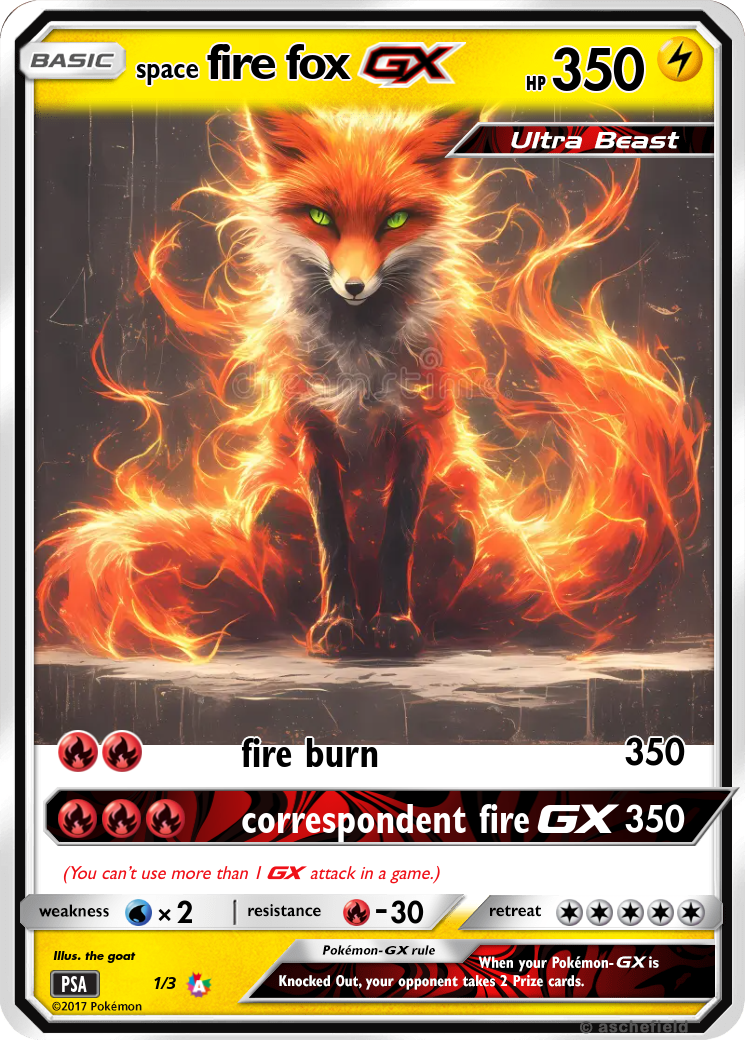fire fox - 40631 | Pokécardmaker.net
