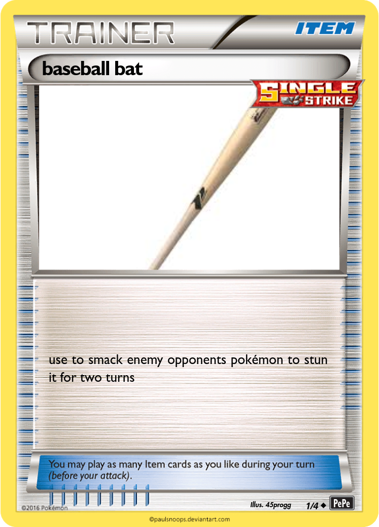 baseball bat - 45progg | Pokécardmaker.net