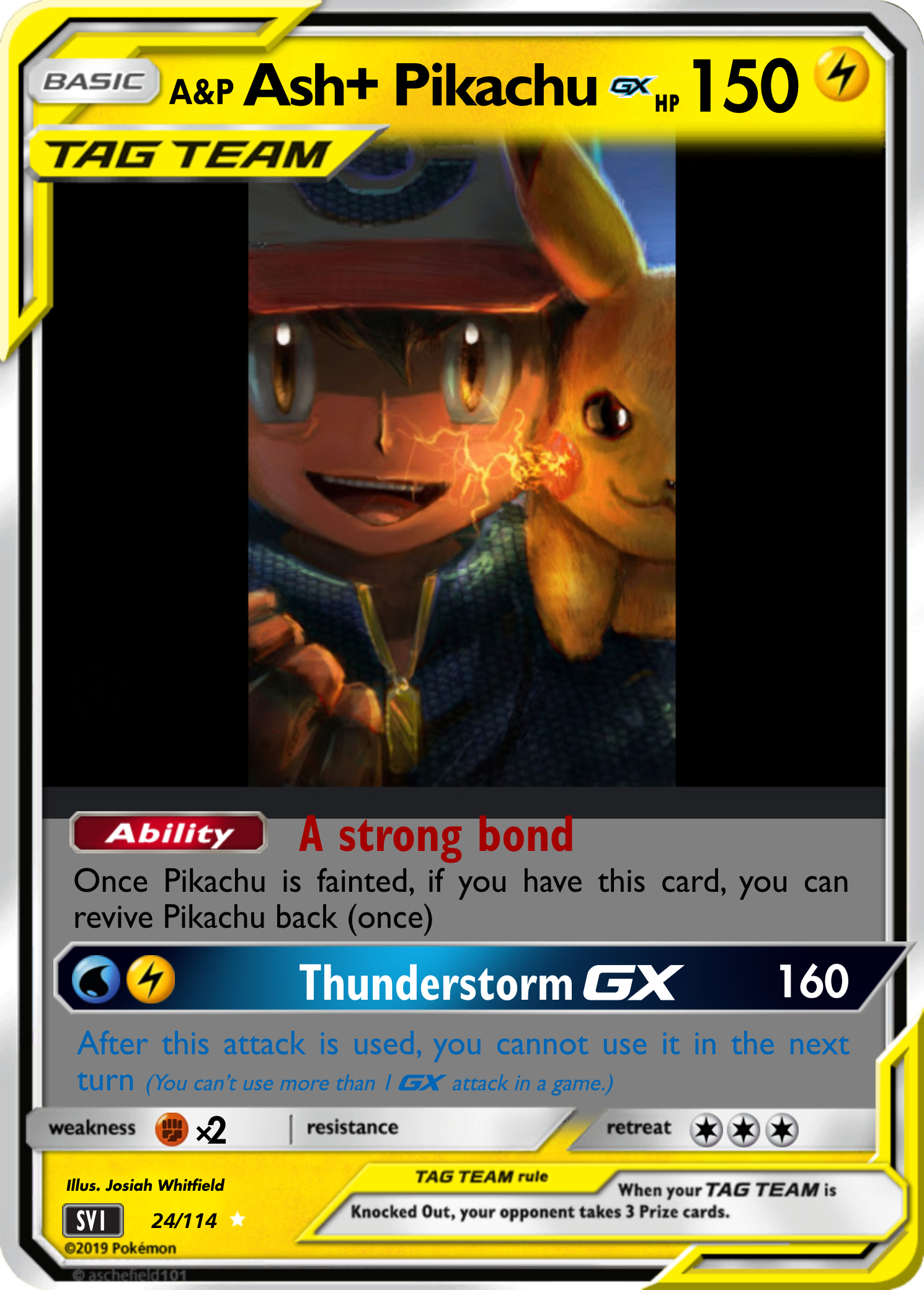 Ash+ Pikachu - 46445635755 | Pokécardmaker.net