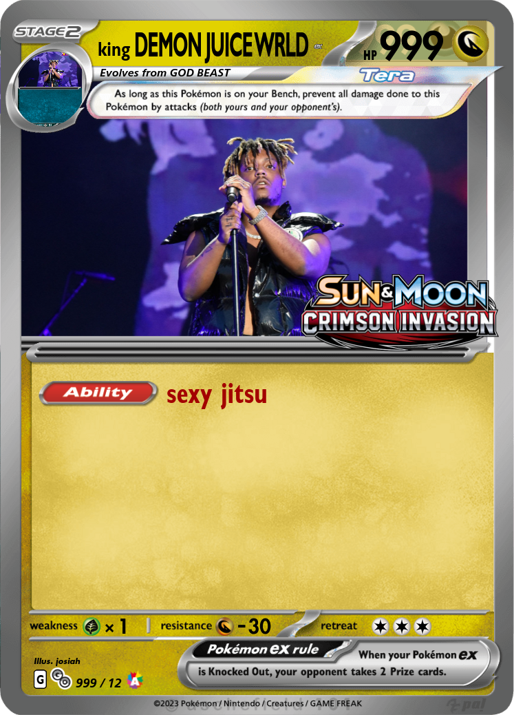 DEMON JUICE WRLD - 587728 | Pokécardmaker.net