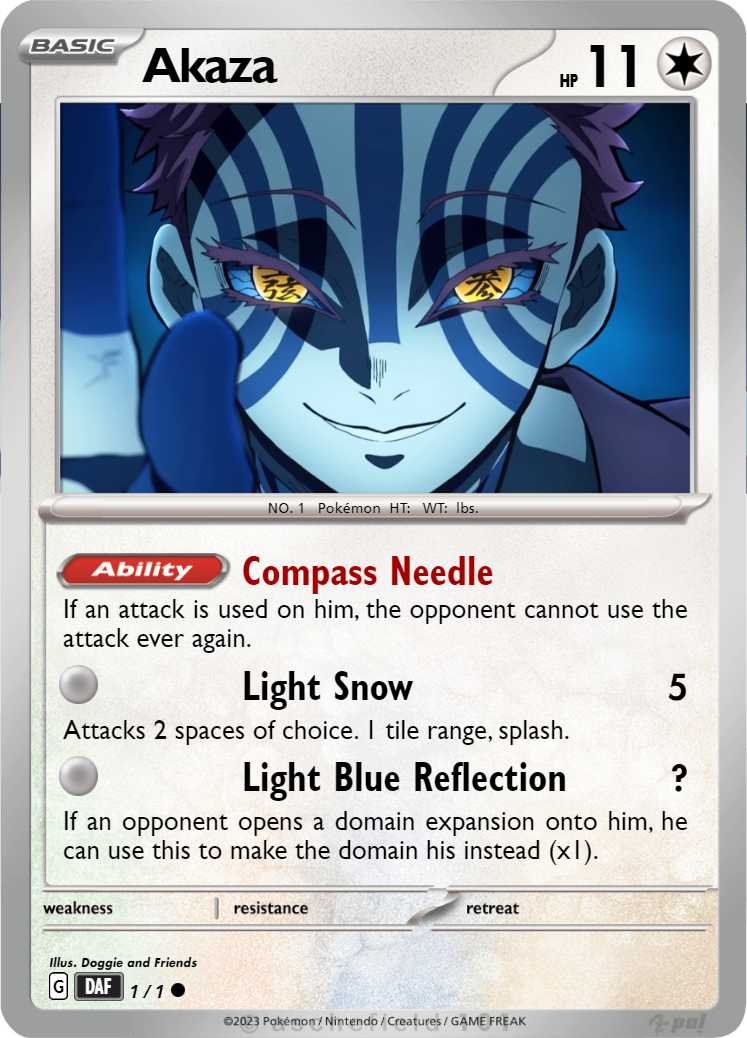 Akaza - 7Spades | Pokécardmaker.net