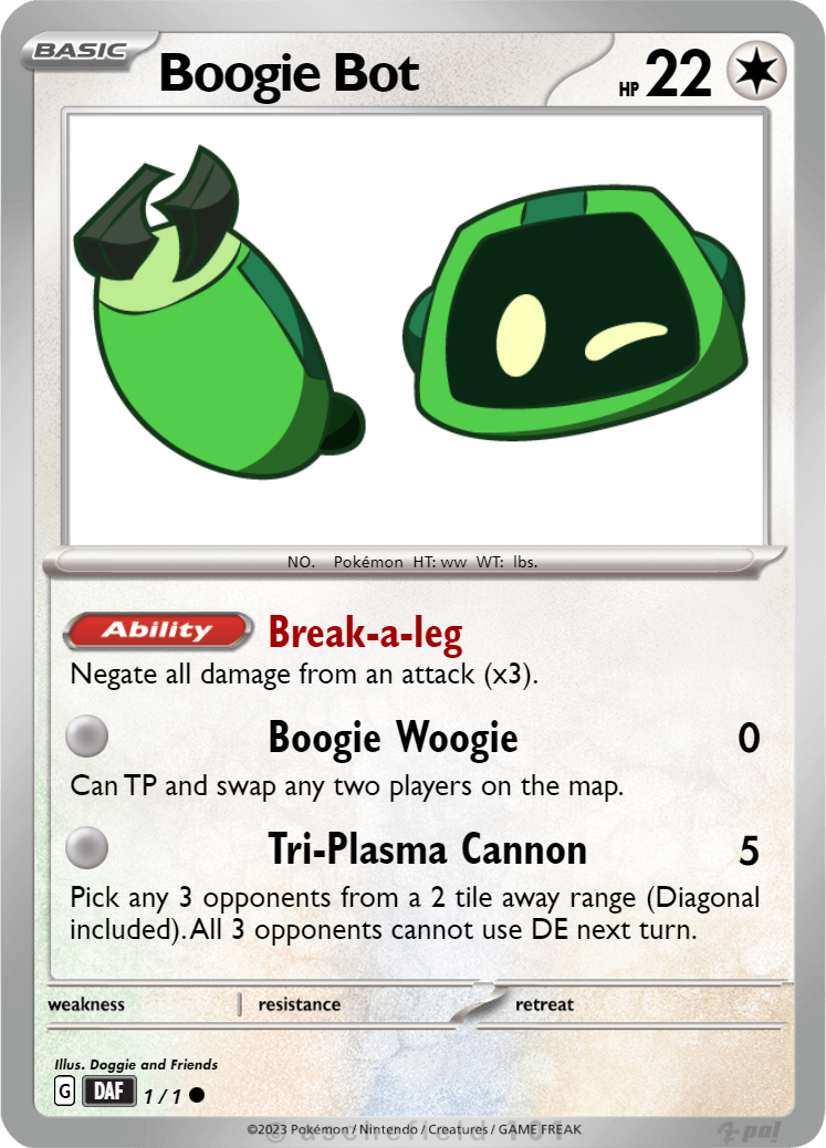 Boogie Bot - 7Spades | Pokécardmaker.net