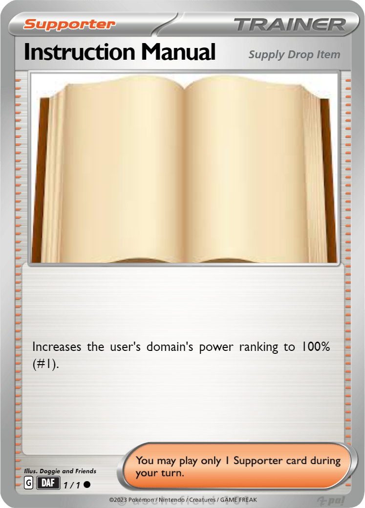 Instruction Manual - 7Spades | Pokécardmaker.net