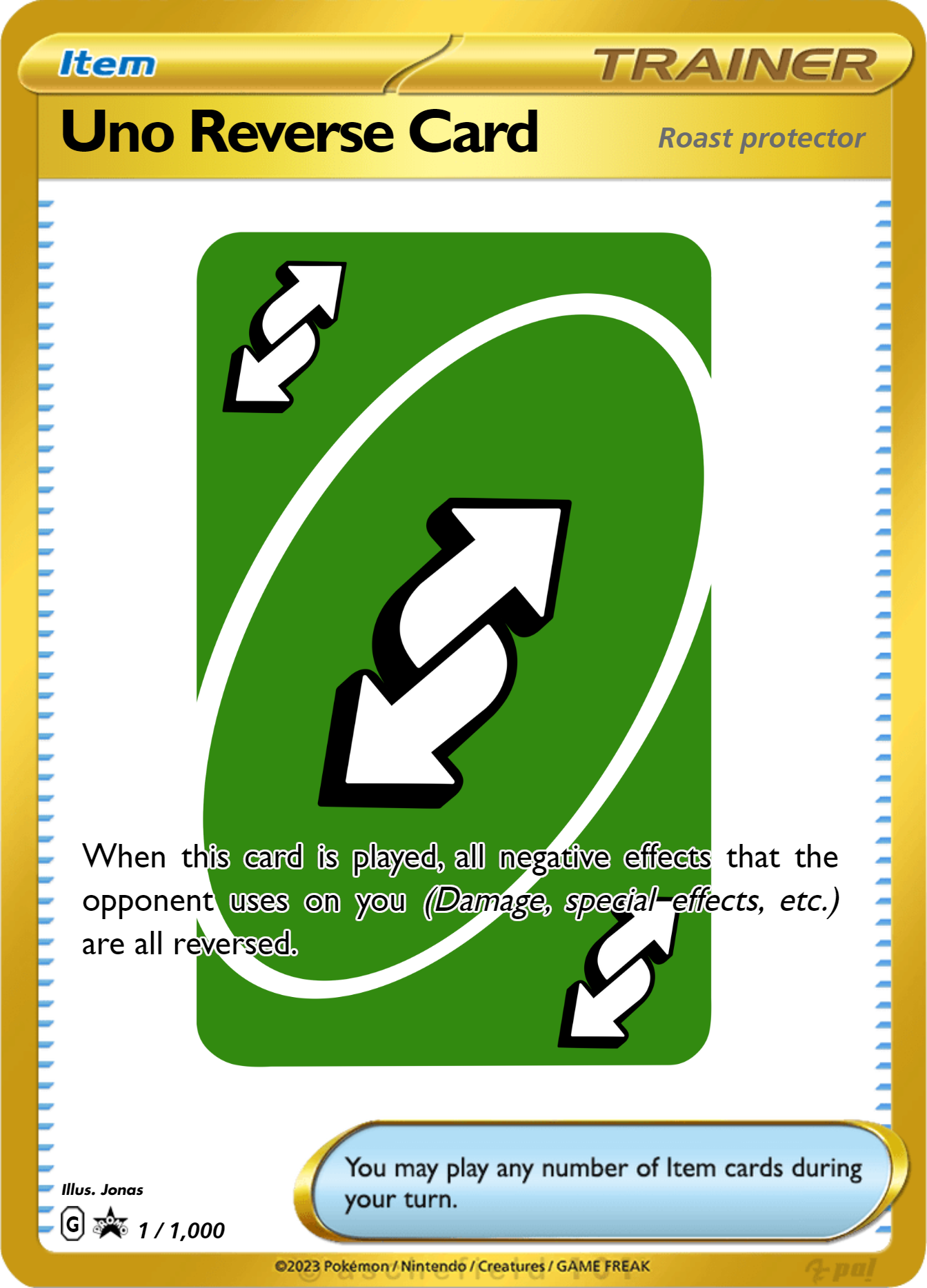 Uno Reverse Card - 809 | Pokécardmaker.net