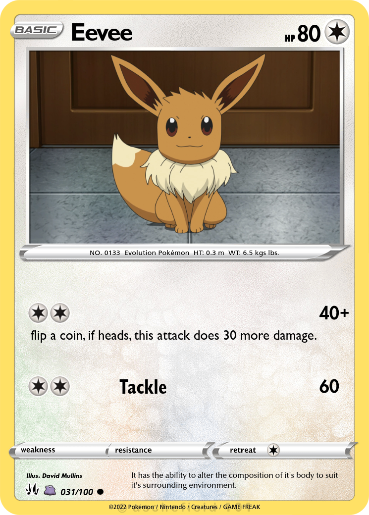 Eevee - 834 | Pokécardmaker.net